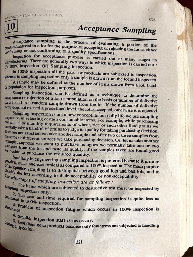 Acceptance Sampling | PDF