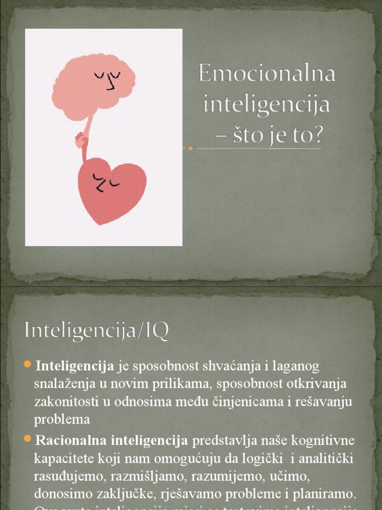 Emocionalna - Inteligencija - Sta Je To | PDF