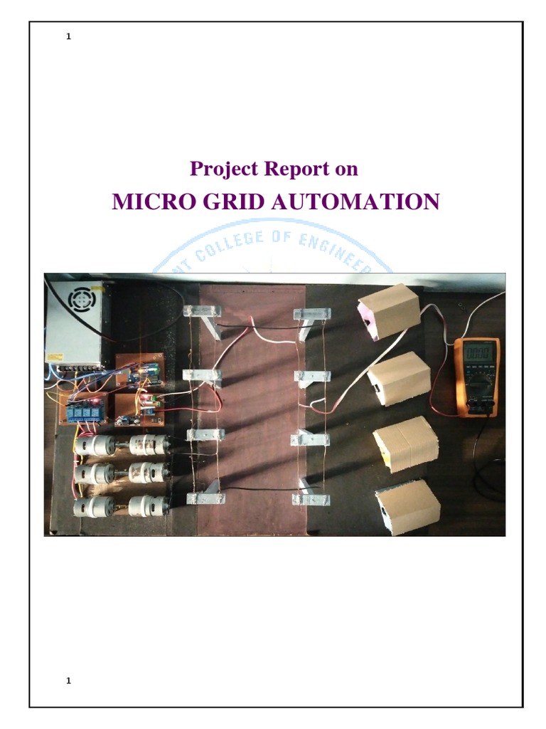 Project Report | PDF | Distributed Generation | Electric Motor
