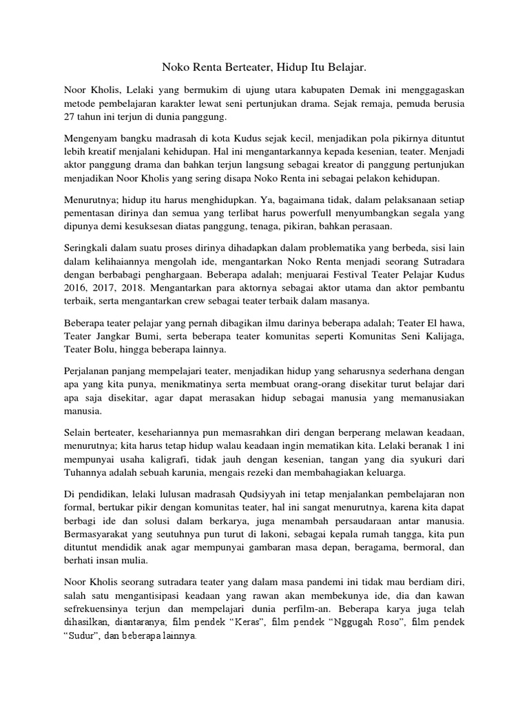 Contoh Penulisan Berita 5 | PDF