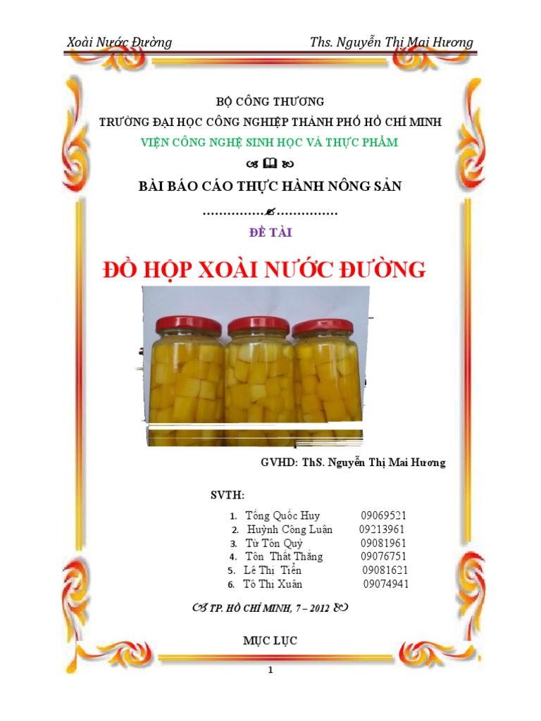 (123doc) - Do-Hop-Xoai-Nuoc-Duong | PDF