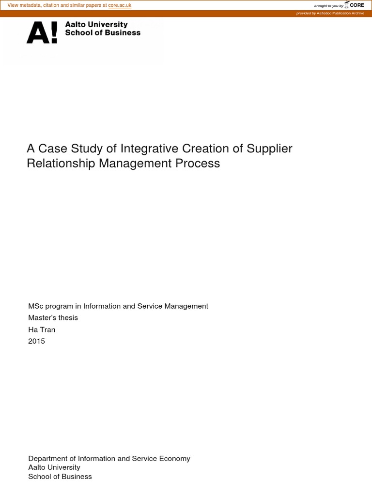 SRM Reference | PDF | Procurement | Business Process