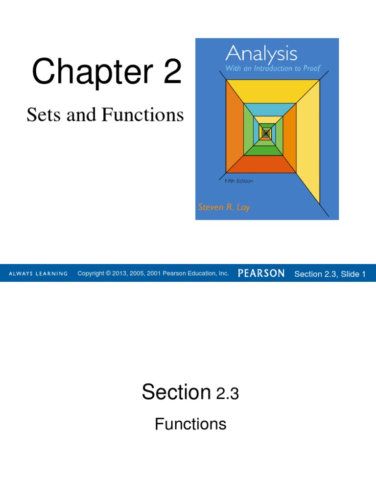 Lay Analysis Section 2-3 Functions | PDF | Function (Mathematics ...