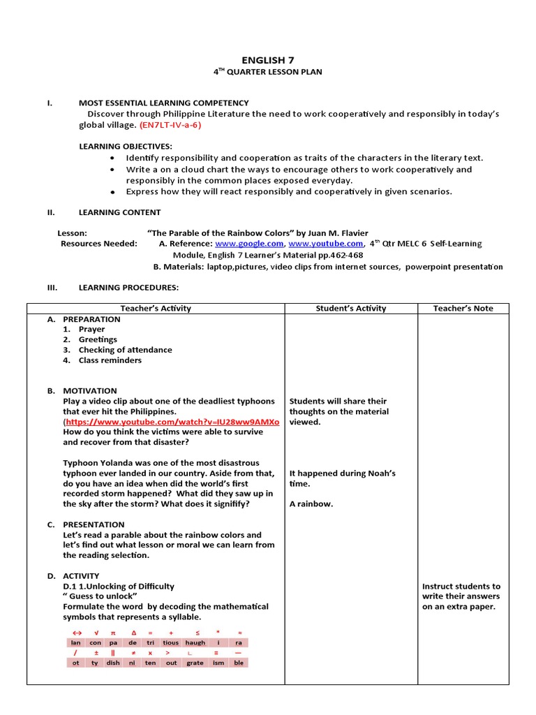 4TH QTR LP Global Village | PDF | Learning | Cognition