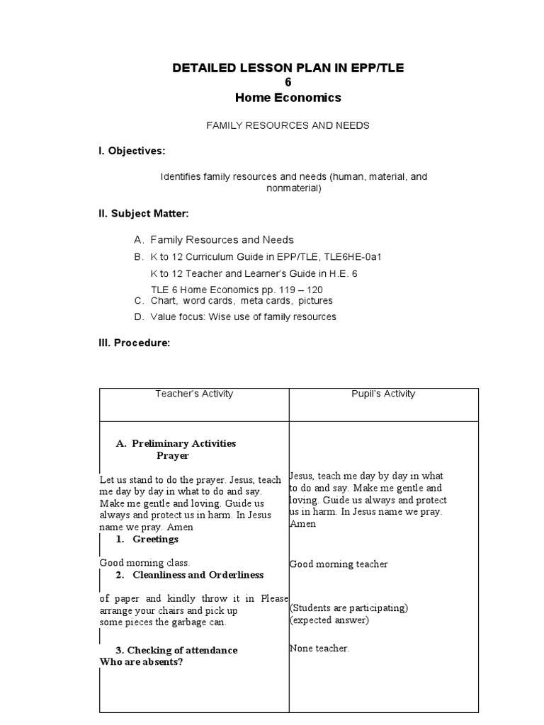 detailed-lesson-plan-in-epppdf-1223242 (1) | PDF | Teachers | Learning