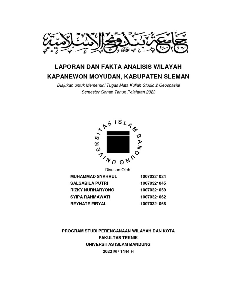 Final - Kelompok 15 - Laporan Fakta Dan Analisis Kapanewon Moyudan | PDF