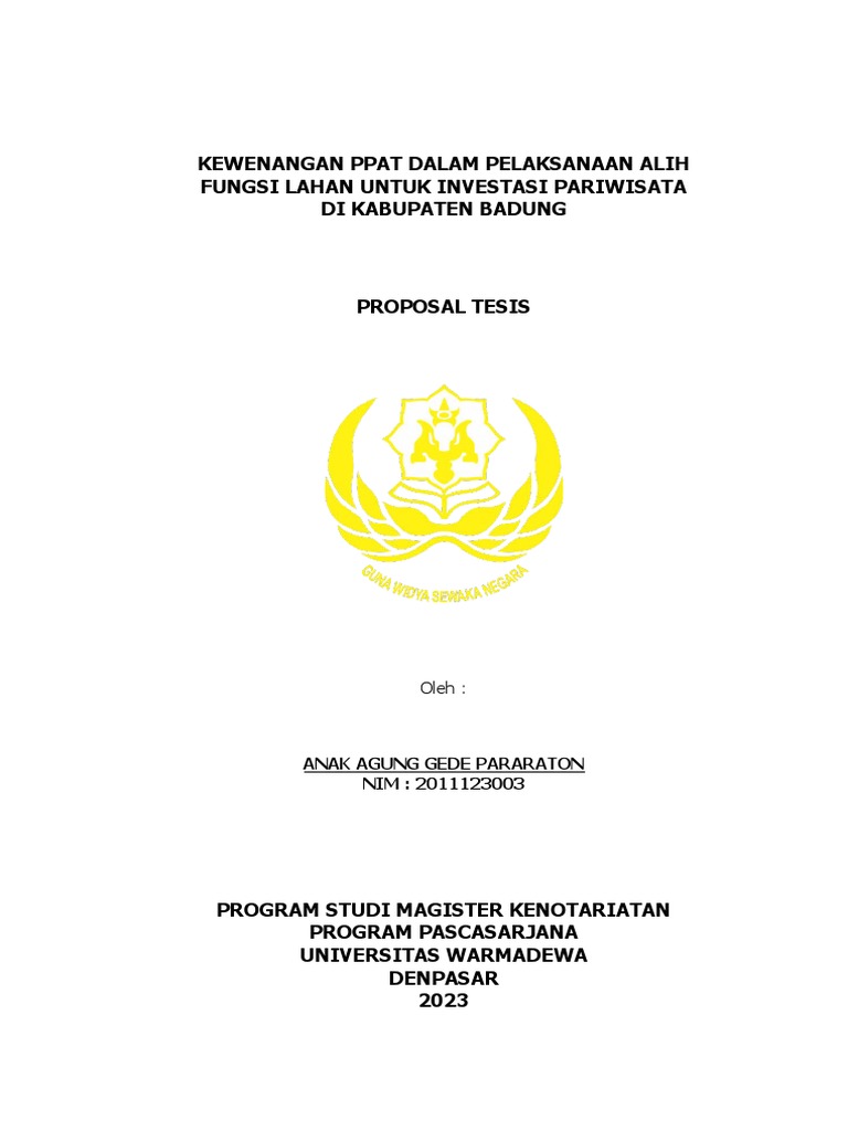 PROPOSAL TURaH (ACC) | PDF