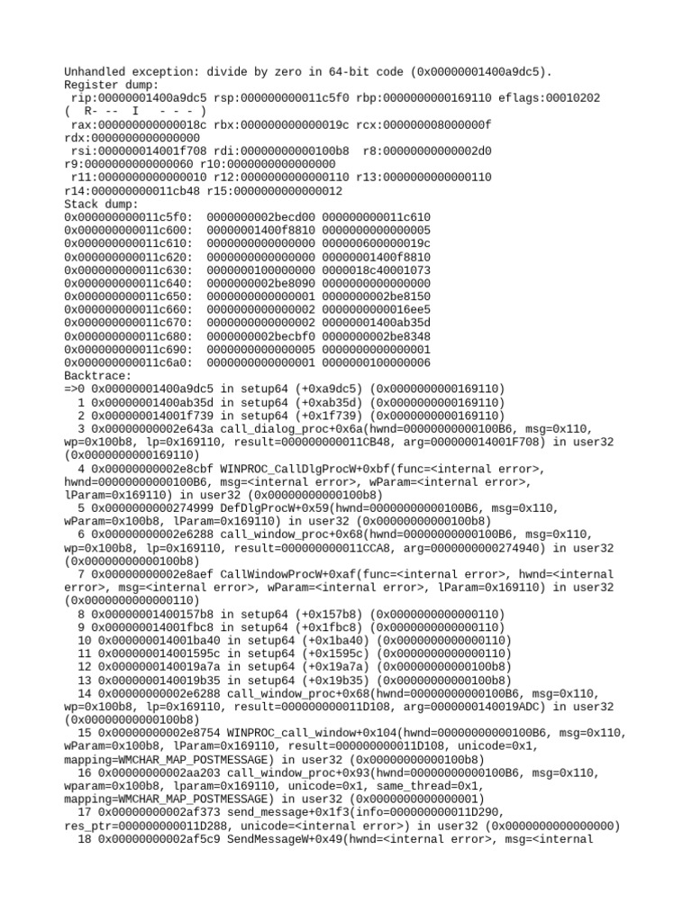 Backtrace | PDF | Software Development | Computing Platforms