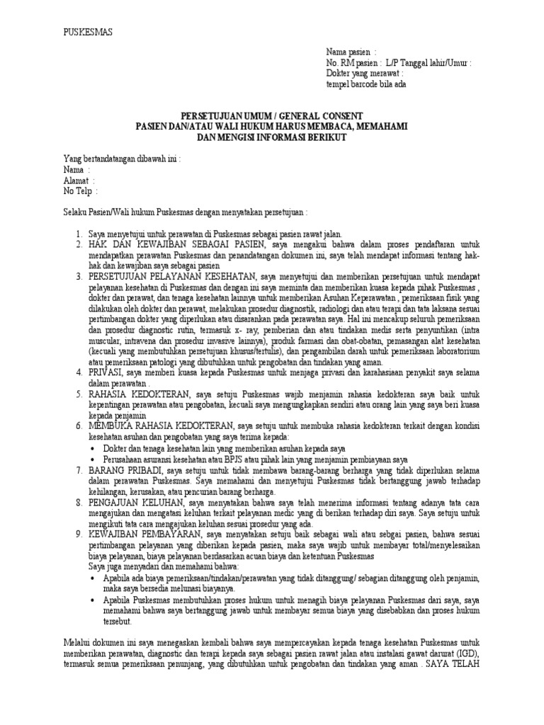 General Consent Form | PDF