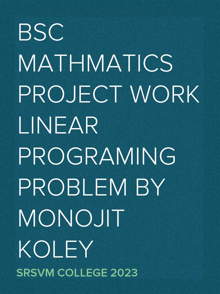 Linear Programming Project Overview | PDF | Mathematical Optimization | Linear Programming