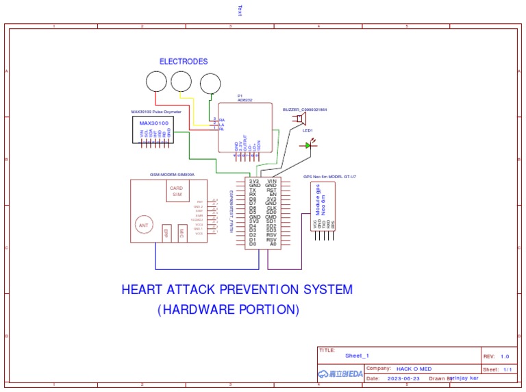 Schematic - Heart Attack Prevention System - 2023!06!24 | PDF