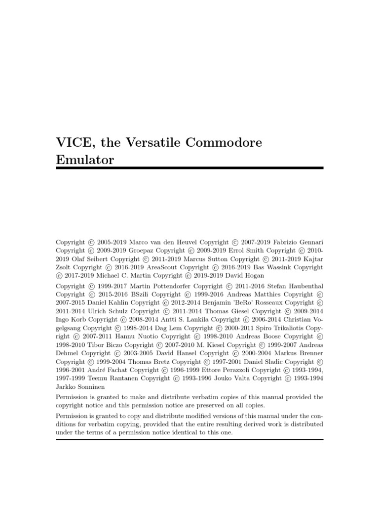 Vice | PDF | License | Free Software