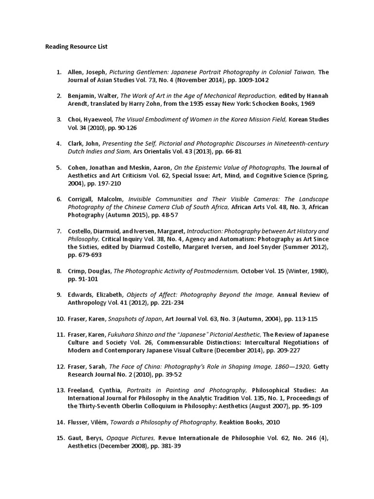 Photography & Visual Culture Studies | PDF | The Arts