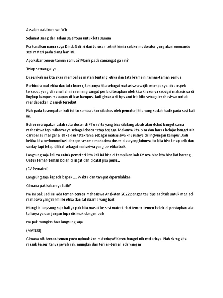 Teks Moderator | PDF