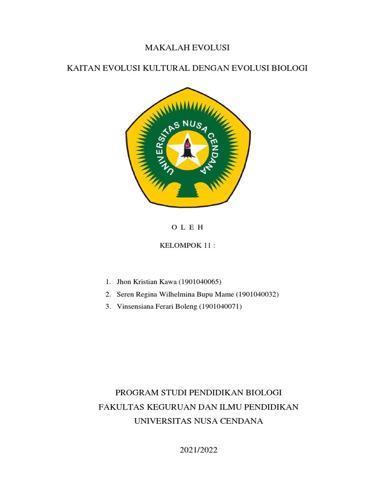 Kaitan Evolusi Kultural dan Biologis | PDF