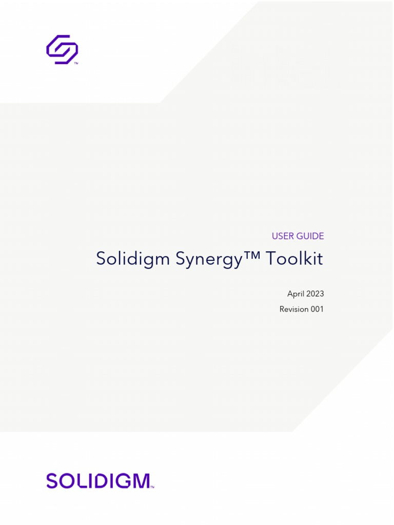 Solidigm Synergy Toolkit Gui User Guide 100040 001us | PDF | Solid ...