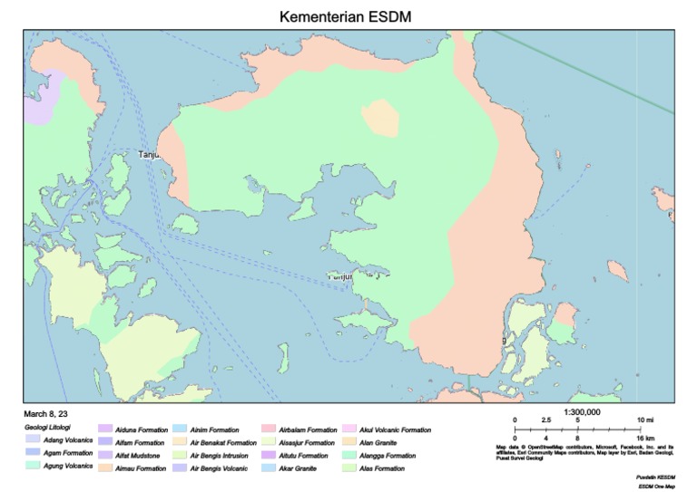 Peta Geologi | PDF | Geographic Data And Information