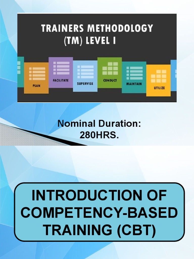 CBT Presentation TM | PDF | Learning | Curriculum