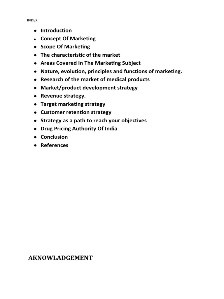 Project Work | PDF | Pharmacy | Marketing