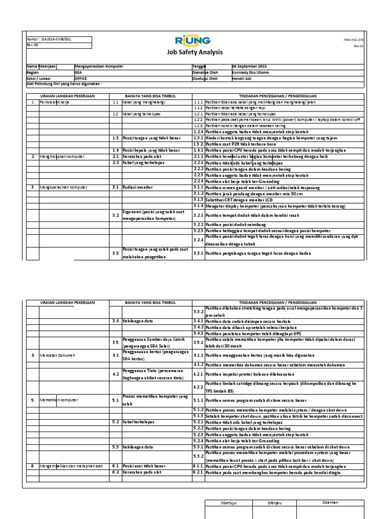 JSA HGA 001 Mengoperasikan Komputer | PDF