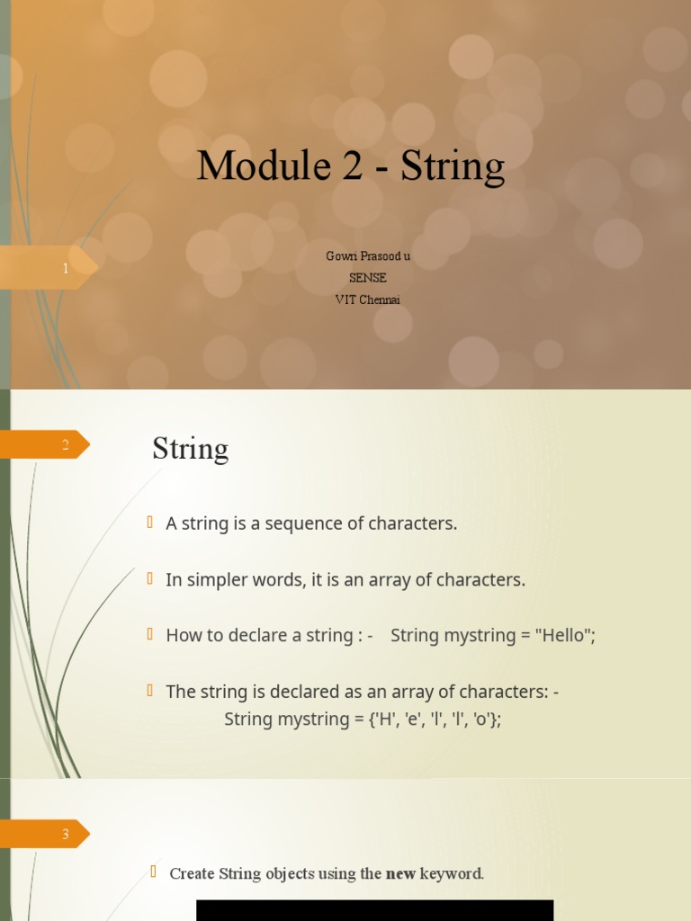 Module 2 - String | PDF | String (Computer Science) | Computer Data
