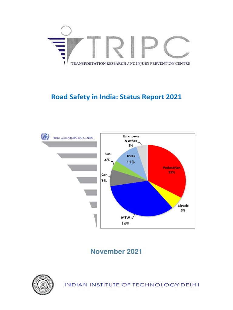 2021 Road Safety in India Draft1 | PDF | Traffic Collision | Road