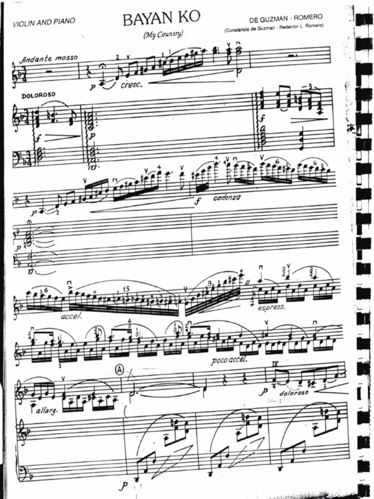 Bayan Ko Piano | PDF