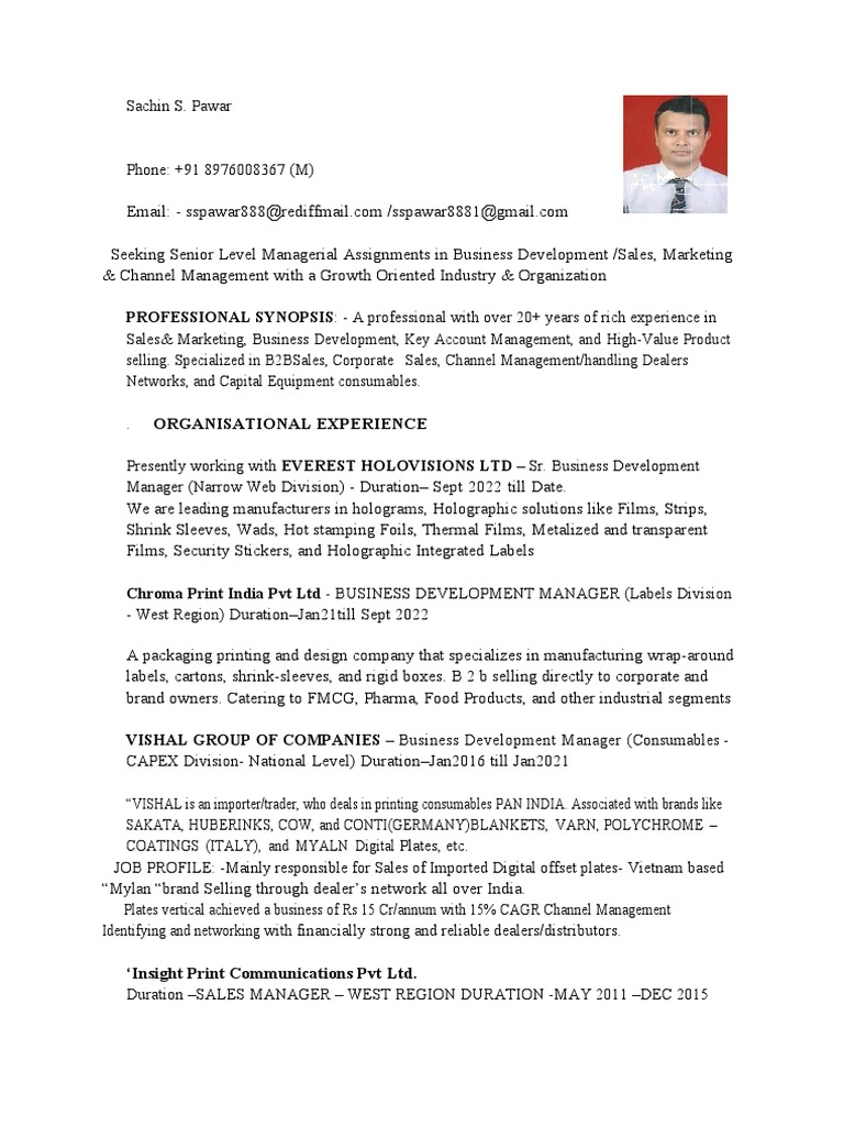 Sachin S Pawar - BDM 2023 | PDF | Printer (Computing) | Printing