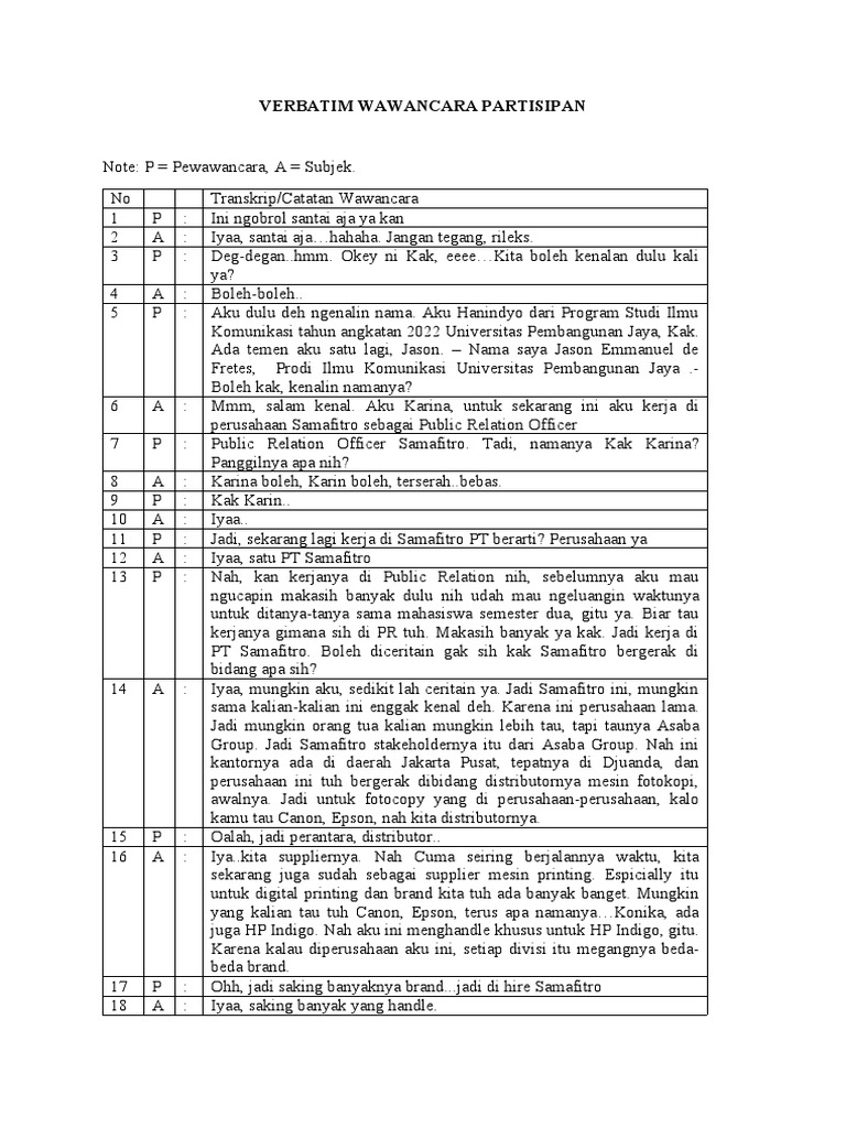 Verbatim Public Relations | PDF