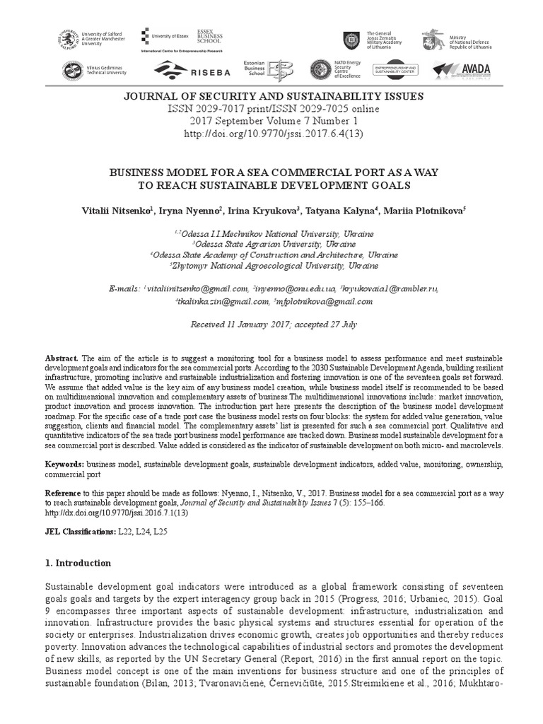 Business Model For A Sea Commercial Port... | PDF | Business Model | Port