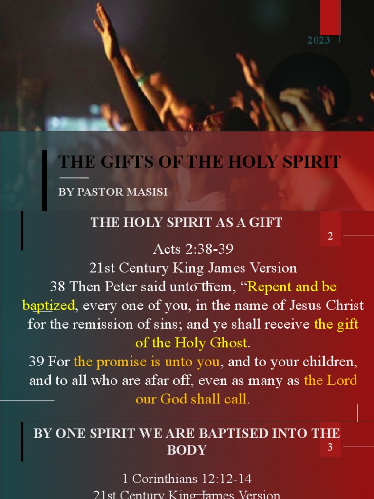 The Gifts of The Holy Spirit | PDF | Spiritual Gift | Systematic Theology