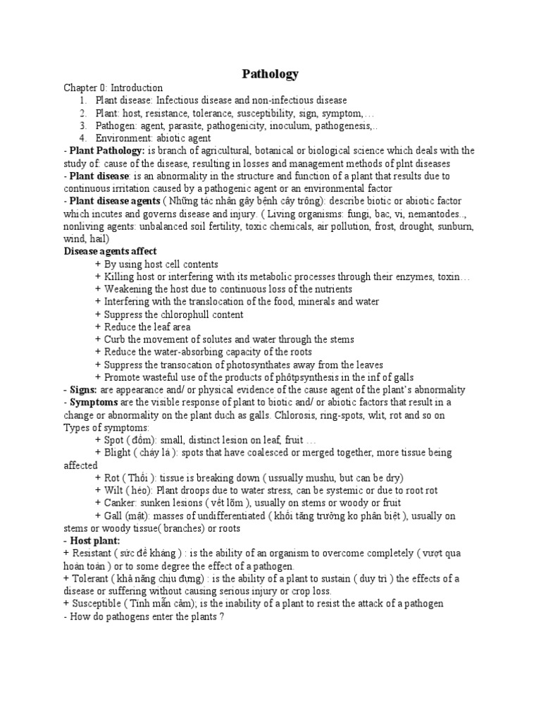 Outline of Plant Pathology | PDF | Plant Pathology | Virus