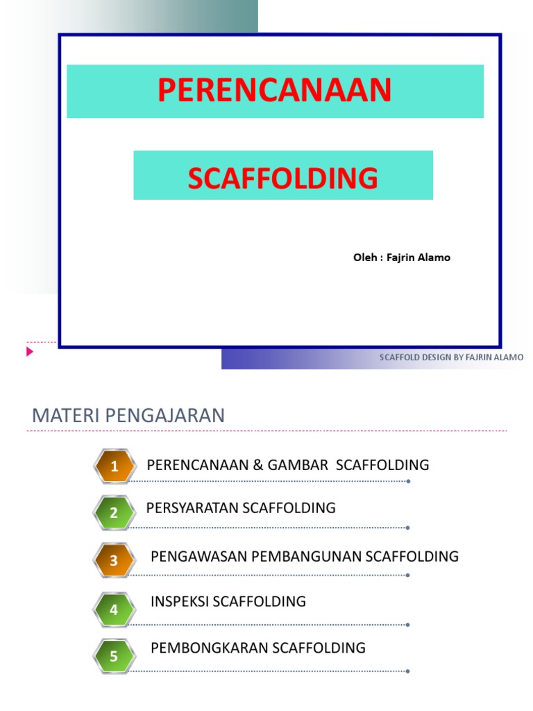 3. 211123 Perencanaan Dan Design Scaffolding Kem | PDF
