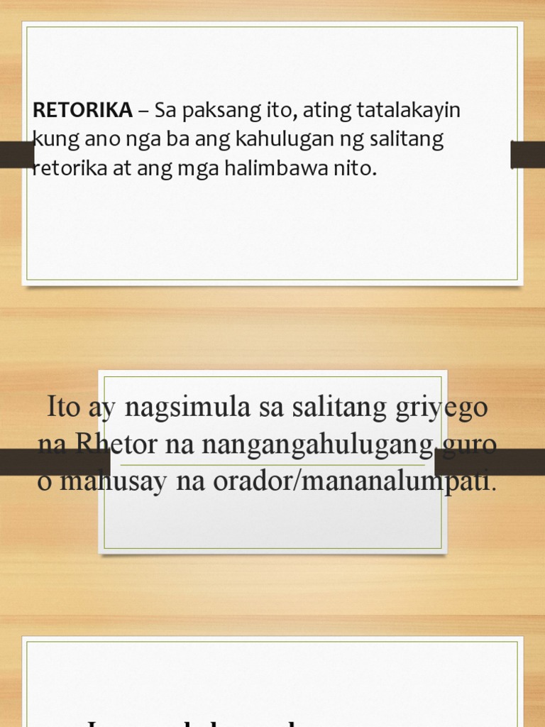 Retorika Presentation 2 | PDF
