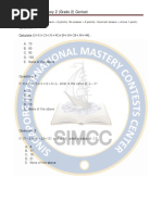 AMO Problems - Grade 2 (Week 1) | PDF | Learning