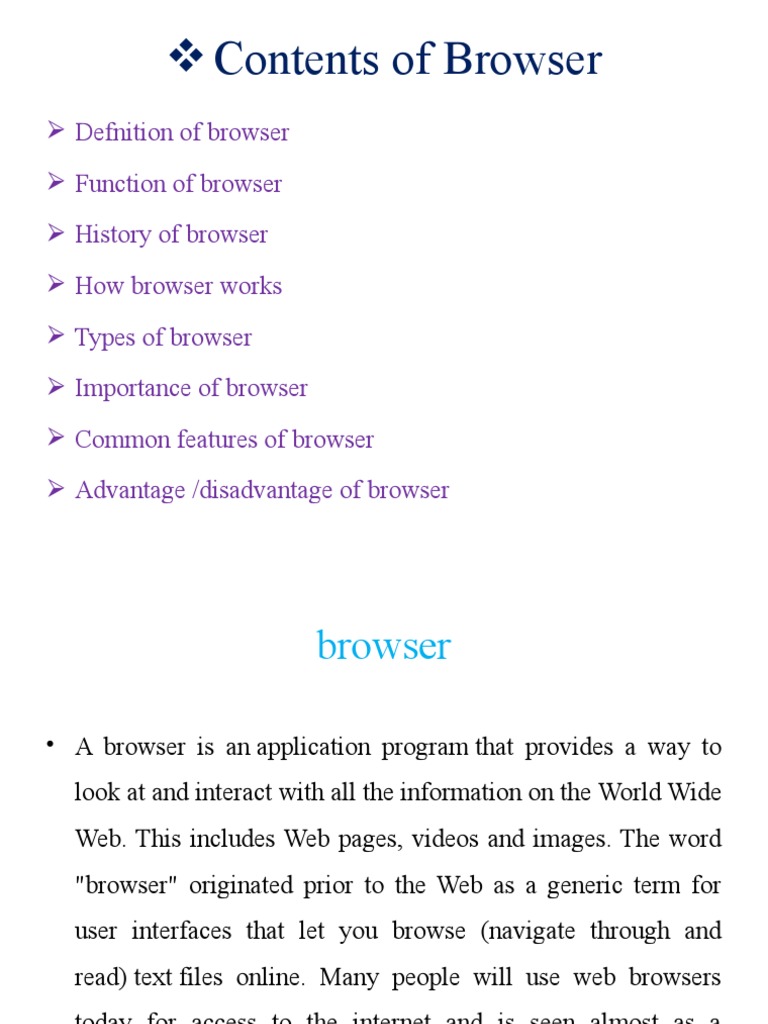 Browser | PDF | World Wide Web | Internet & Web