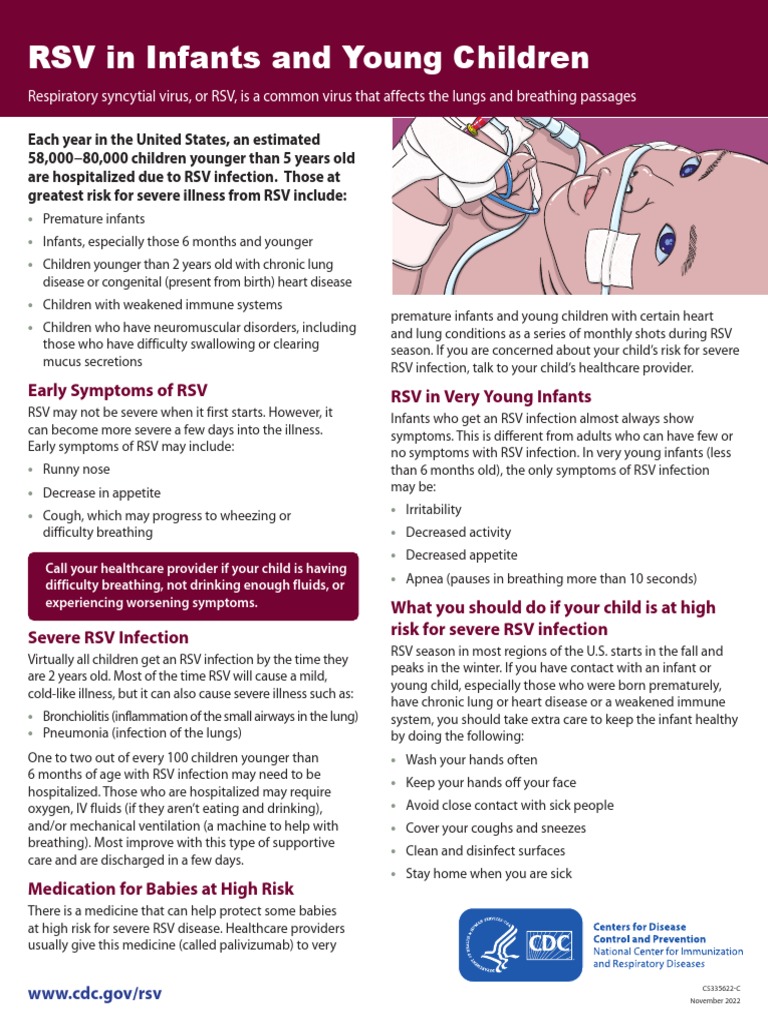 RSV Symptoms in Infants Under 1 | PDF | Diseases And Disorders | Health ...