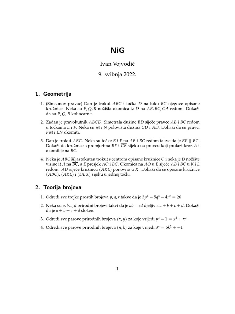 MIOC Dodatna 9 5 2022 DR Avno Mix G I N | PDF