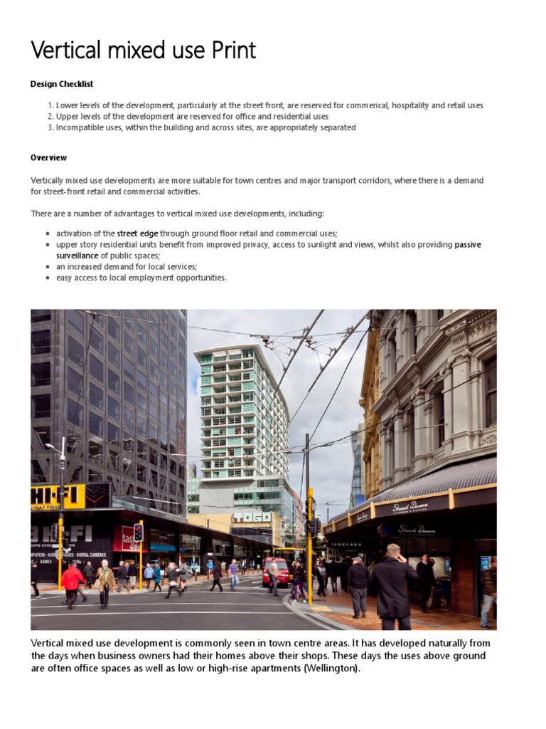 Vertical Mixed Use - Auckland Design Manual | PDF
