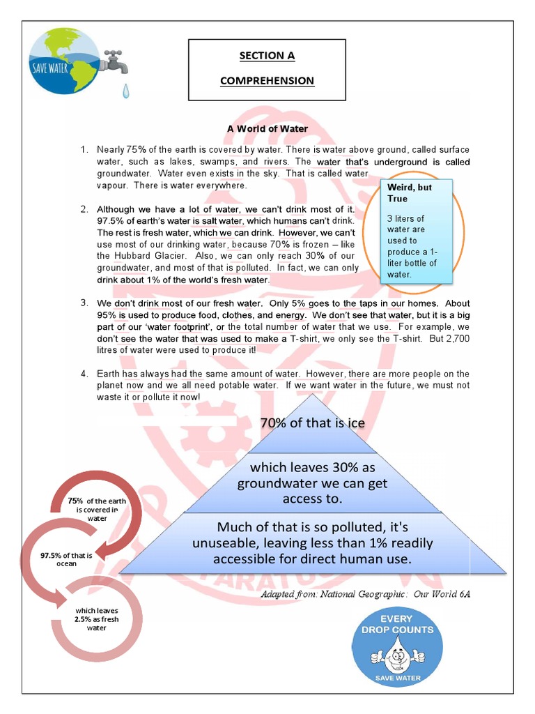 Grade 6 Revision Comprehension | PDF | Water | Groundwater