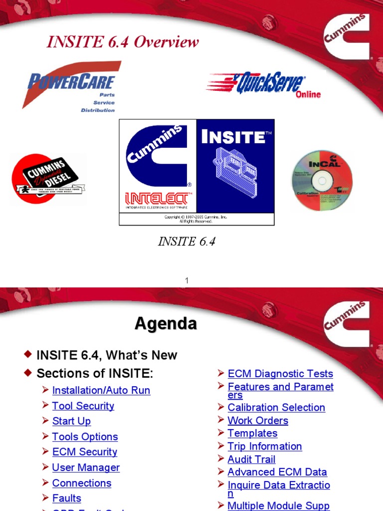 Cummins INSITE - 6 - 4 - Overview | Download Free PDF | Comma Separated Values | Horsepower