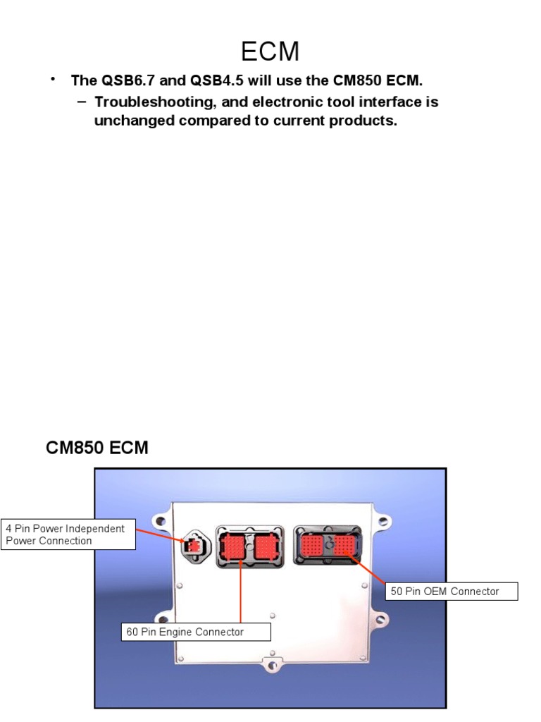 Cummins CM850 ECM Sensor Locations | PDF | Magnetic Field | Sensor
