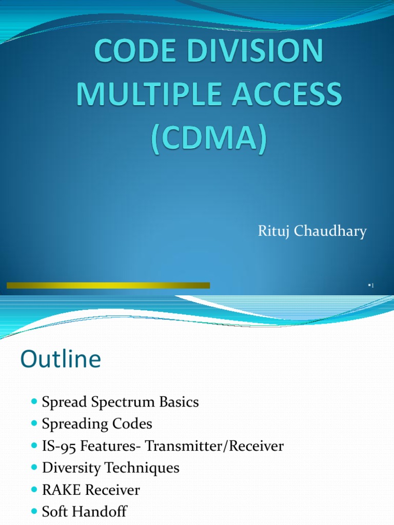CDMA | Download Free PDF | Code Division Multiple Access | Networks