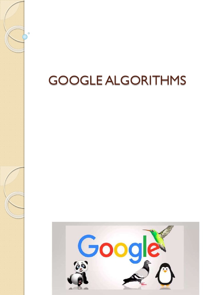 Google Algorithms | PDF