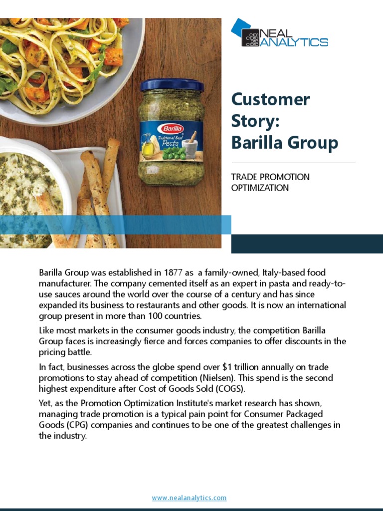 Barilla's Machine Learning Promo Optimization | PDF | Analytics | Sales