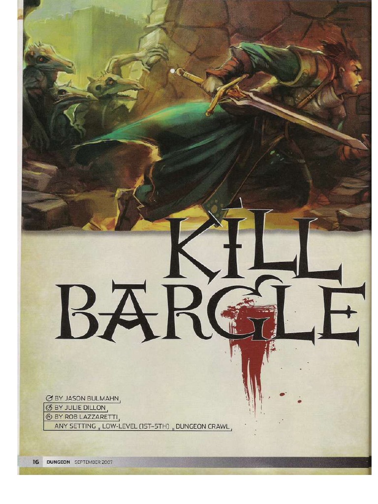Kil Bargle 3E Adventure | PDF
