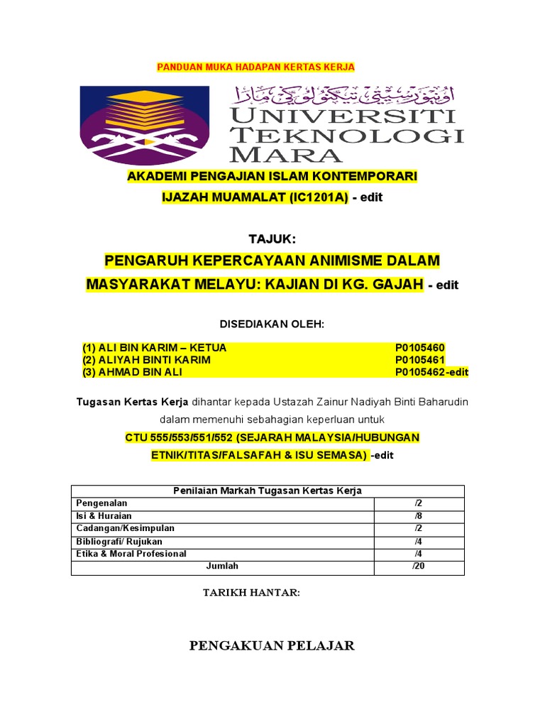 Pengaruh Animisme dalam Masyarakat Melayu | PDF