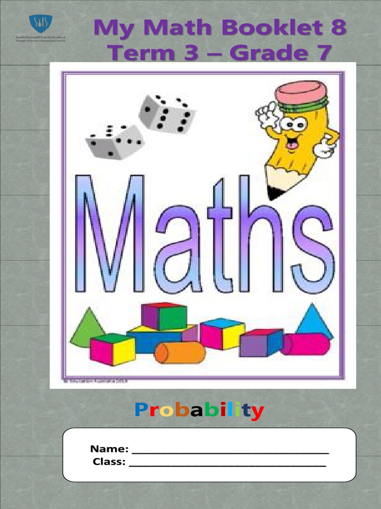 My Complete Booklet 8 | PDF | Probability | Eye Color