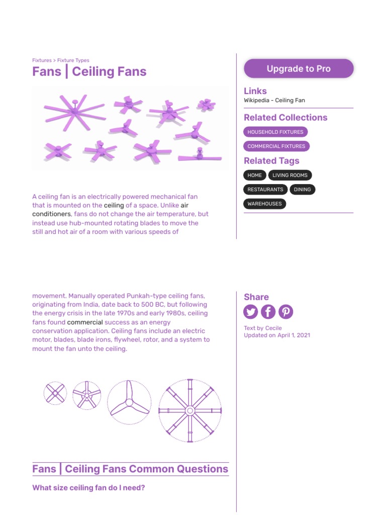 Fans - Ceiling Fans Dimensions & Drawings | Download Free PDF ...