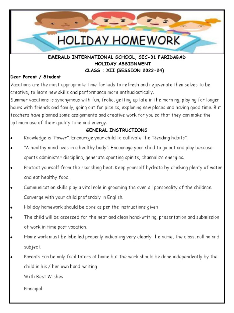 Holiday Assignments for Life Science Students | PDF | Methodology ...